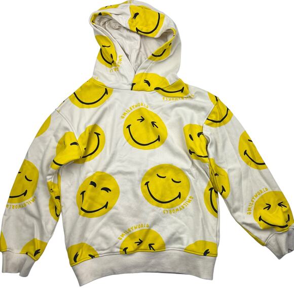 H&M | Shirts & Tops | Hm X Smiley World Happy Face Hoodie Sweatshirt ...
